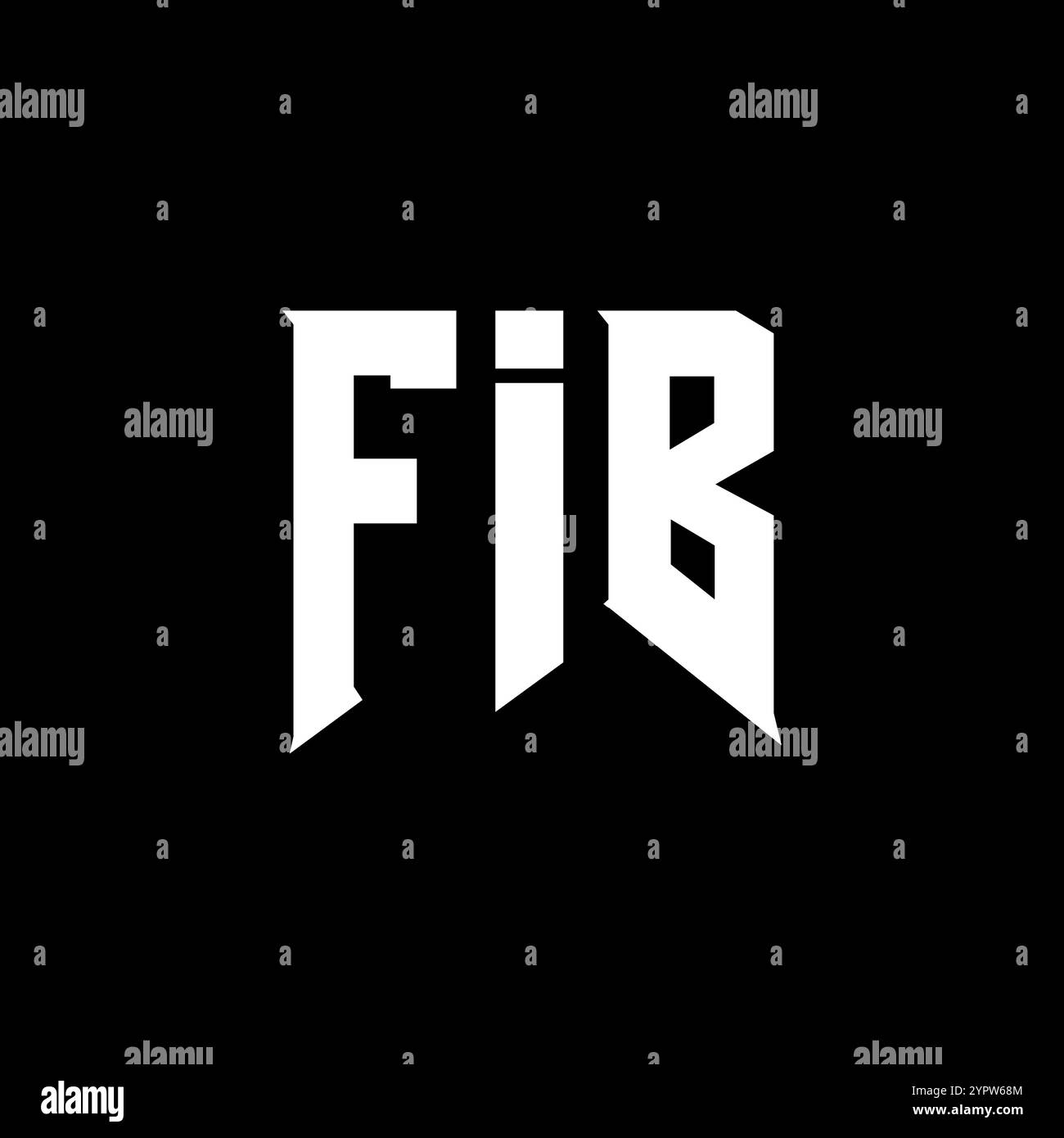 Fib logo design Stock-Vektorgrafiken kaufen - Alamy