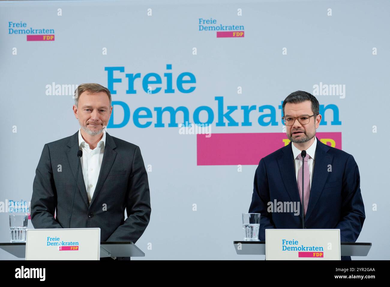 Pressekonferenz, FDP, Marco Buschmann, Christian Lindner ...
