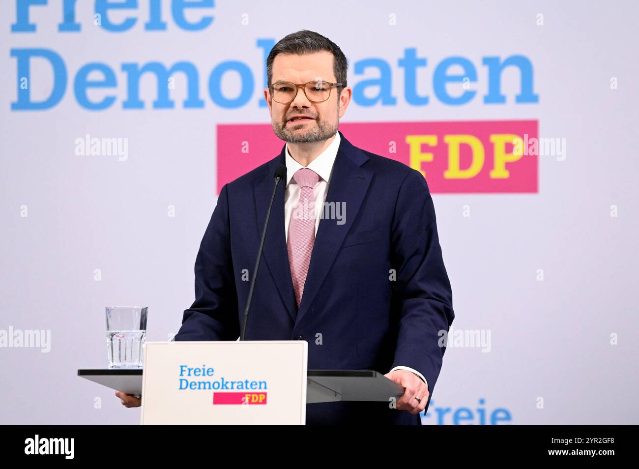 Marco Buschmann bei der Presseskonferenz der FDP zur Vorstellung des ...