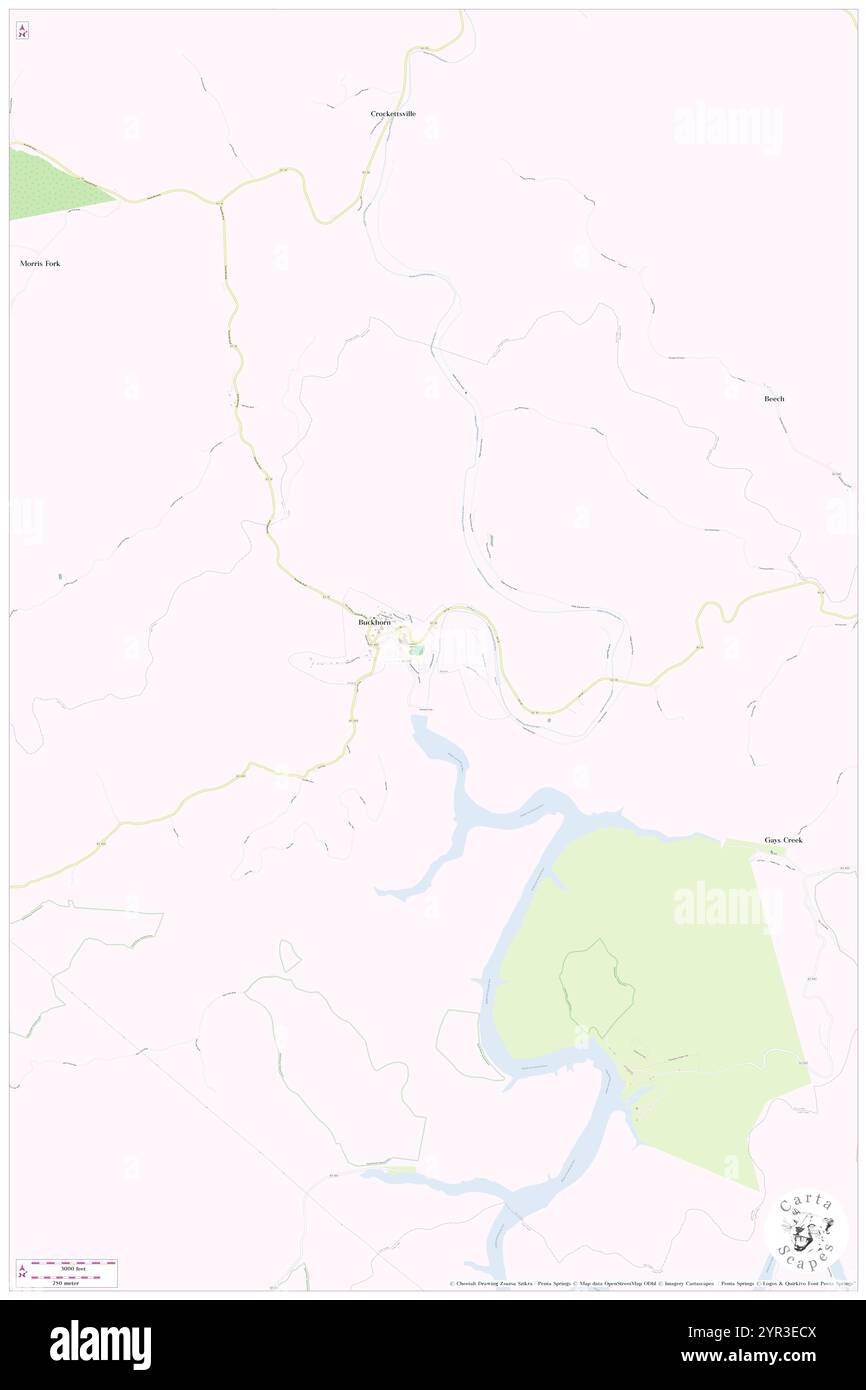 Stadt Buckhorn, Perry County, USA, USA, Kentucky, n 37 20' 45'', S 83 ...