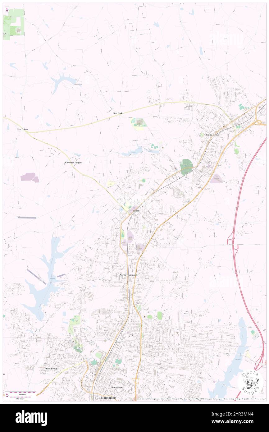 Stadt Landis, Rowan County, USA, USA, North Carolina, n 35 32' 54'', S ...
