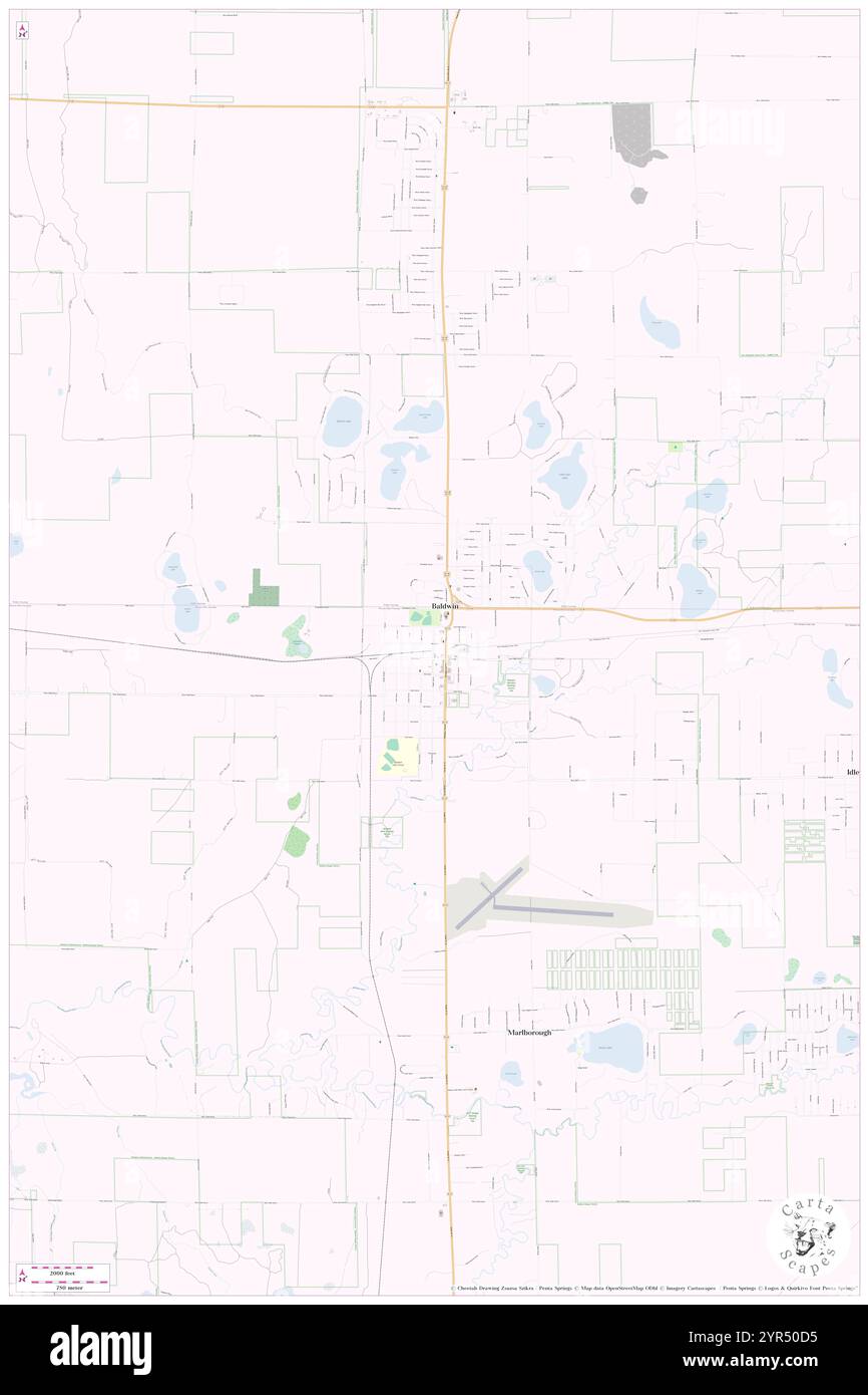 Village of Baldwin, Lake County, USA, USA, Michigan, n 43 53' 49''', S ...