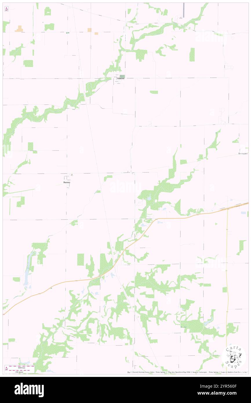 Township of Clay, Decatur County, USA, USA, Indiana, n 39 18' 55'', S ...