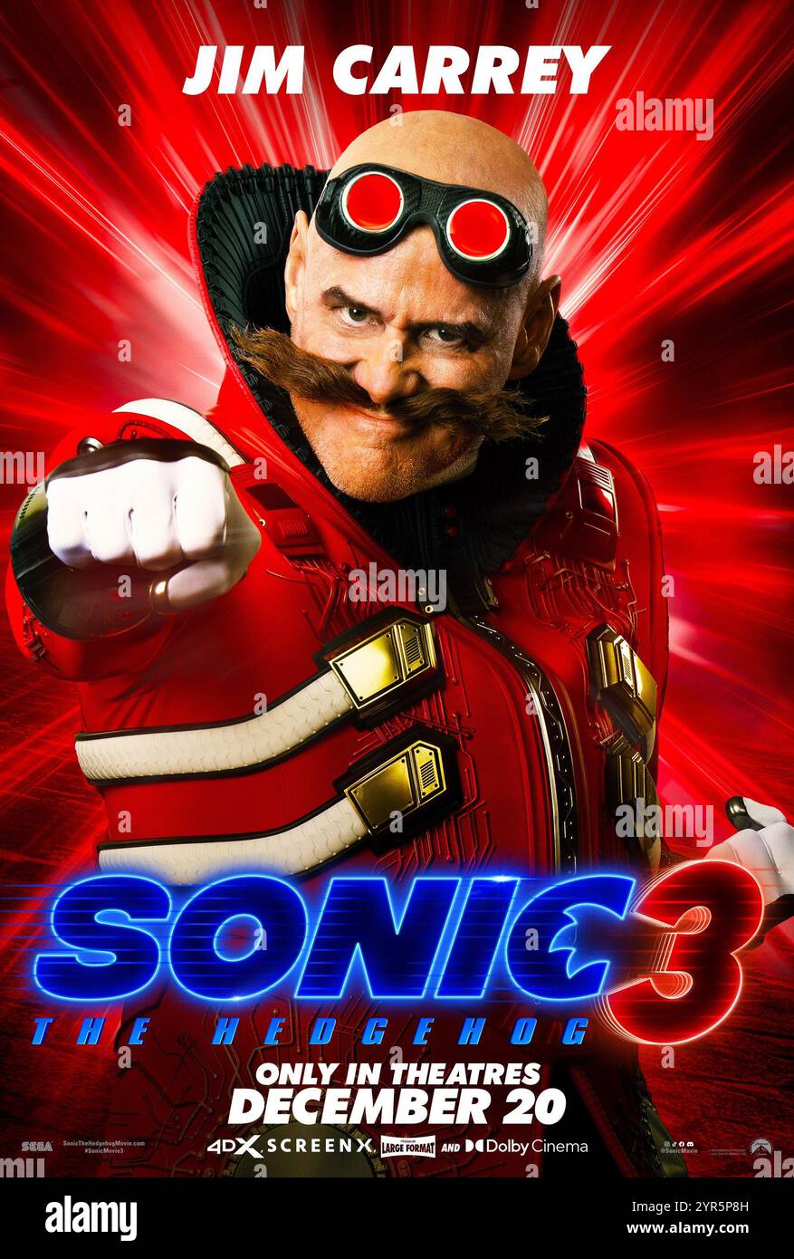 SONIC THE IGEL 3, Jim Carrey als Dr. Robotnik, 2024. © Paramount ...