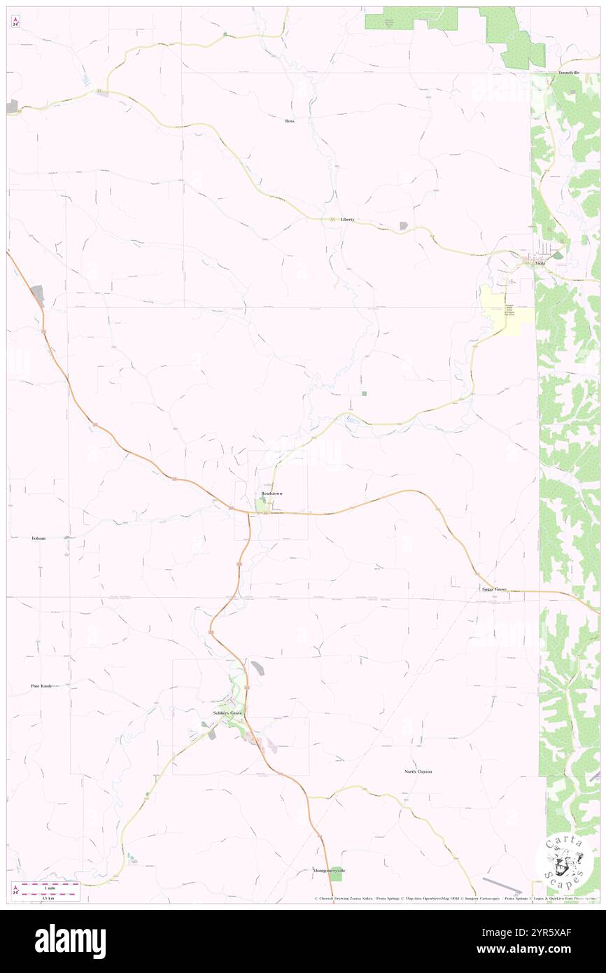 Stadt Kickapoo, Vernon County, USA, USA, Wisconsin, n 43 27' 35'', S 90 ...