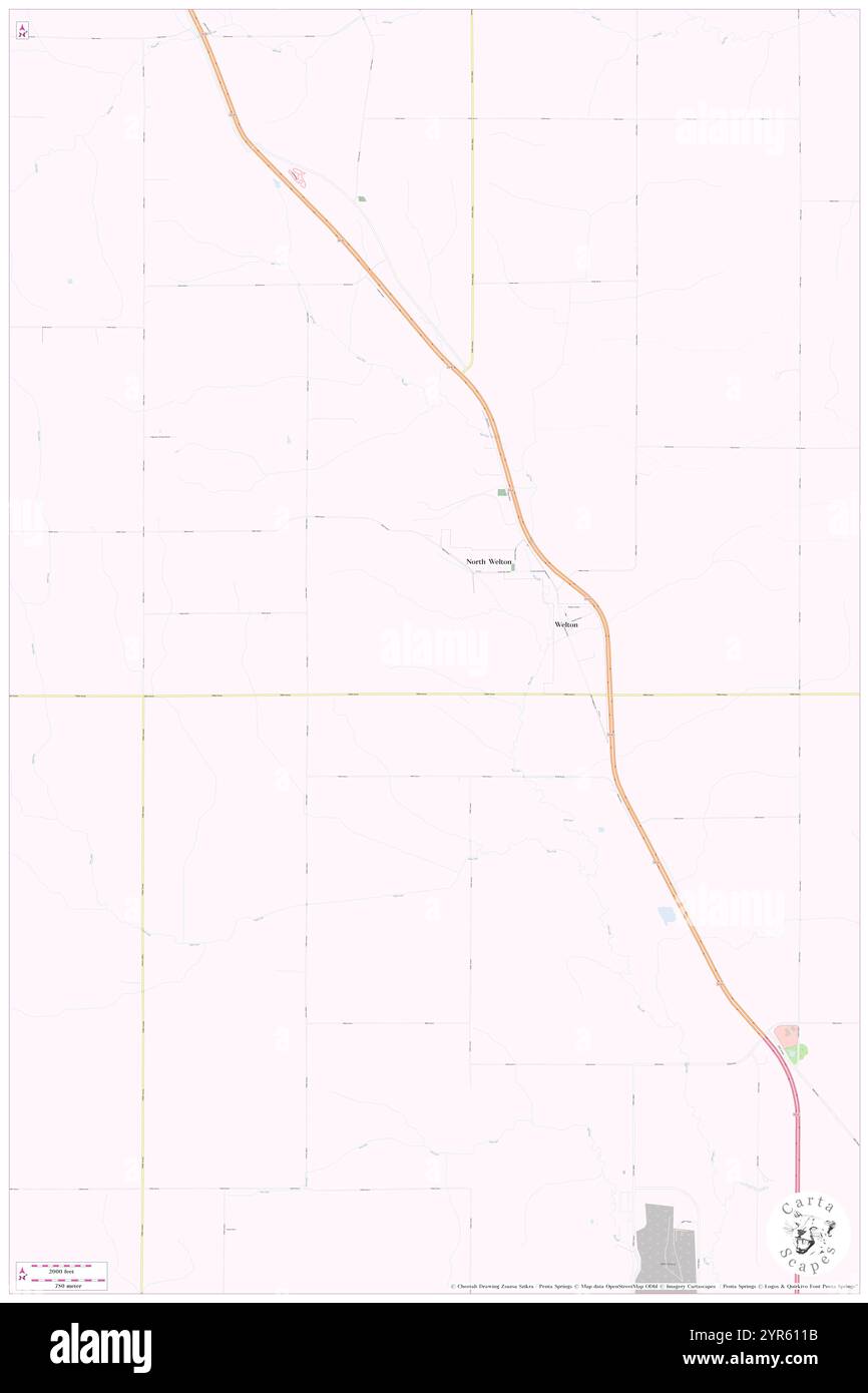 Township of Welton, Clinton County, USA, USA, Iowa, n 41 54' 20'', S 90 ...