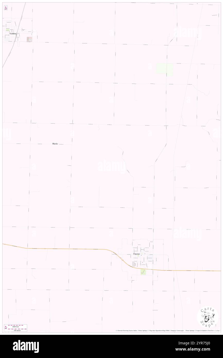 Township of Clayton, Adams County, USA, USA, Illinois, n 40 3' 42''', S ...