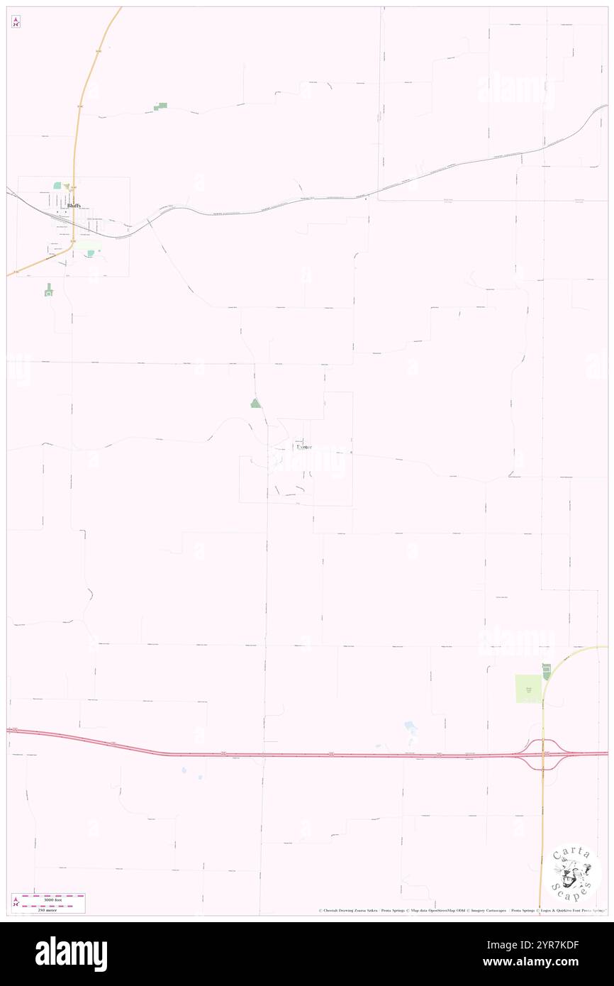 Village of Exeter, Scott County, USA, USA, Illinois, n 39 43' 8''', S ...