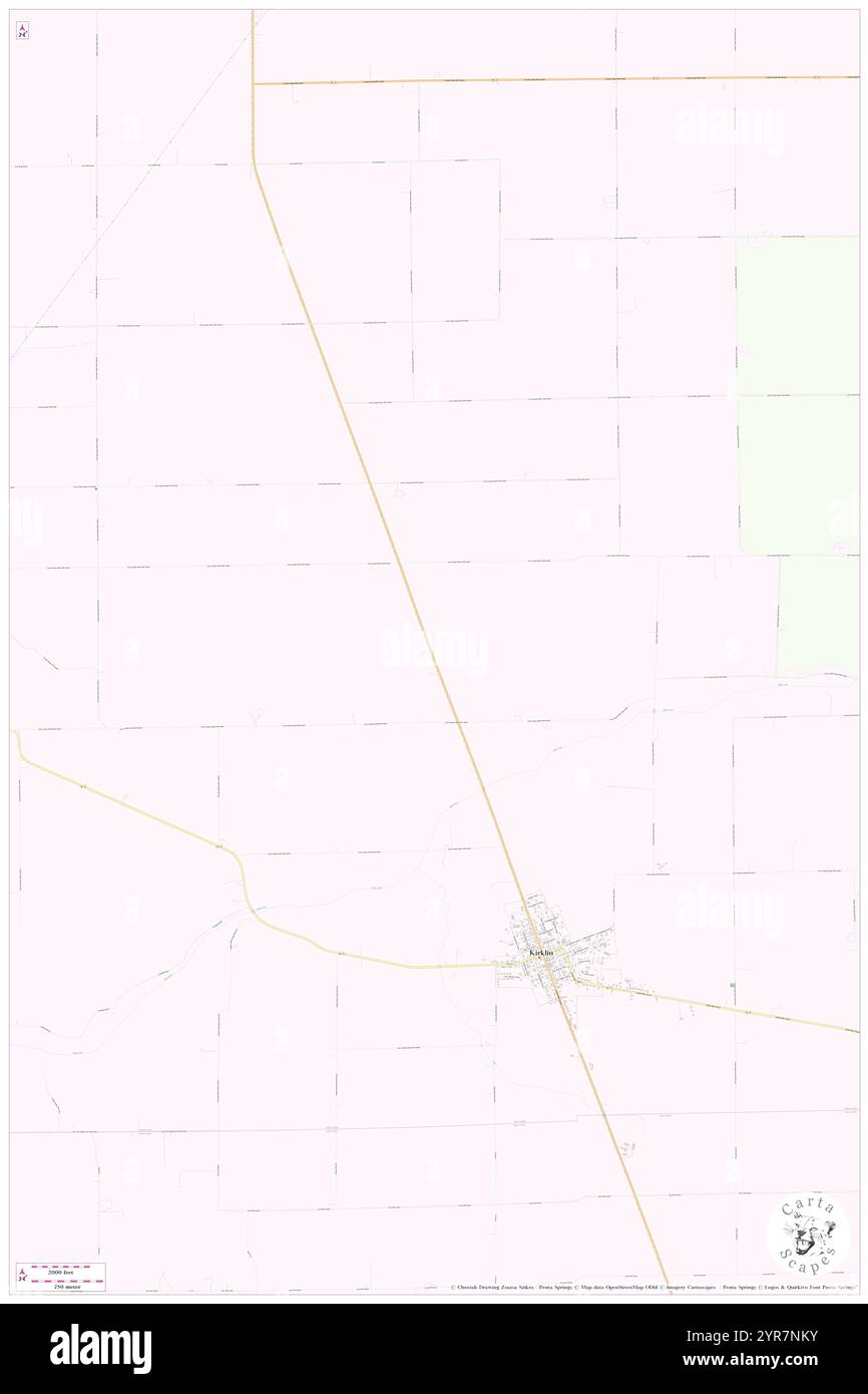 Township of Kirklin, Clinton County, USA, USA, Indiana, n 40 13' 14 ...