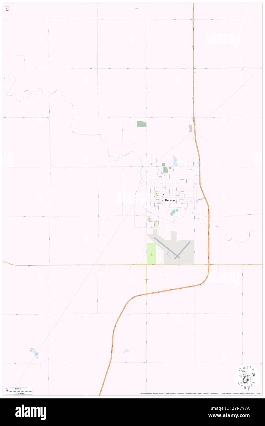 Township of Hebron, Thayer County, USA, USA, Nebraska, n 40 10' 0'', S ...