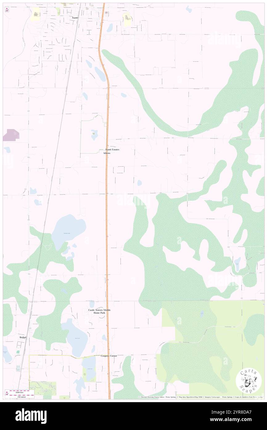 Township of Athens, Isanti County, USA, USA, Minnesota, n 45 26' 26 ...