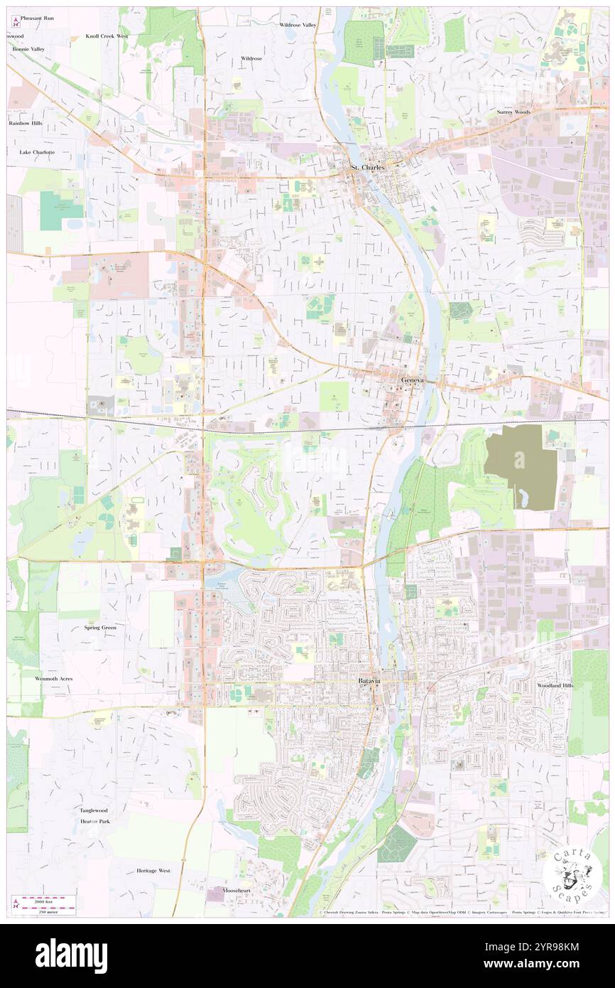 Township of Geneva, Kane County, USA, USA, Illinois, n 41 52' 38'', S ...