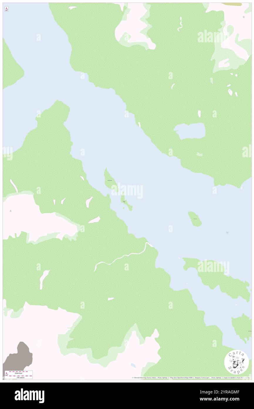 Cumbrae Island, Neuseeland, S 45 10' 0''', N 167 37' 59''', Karte ...