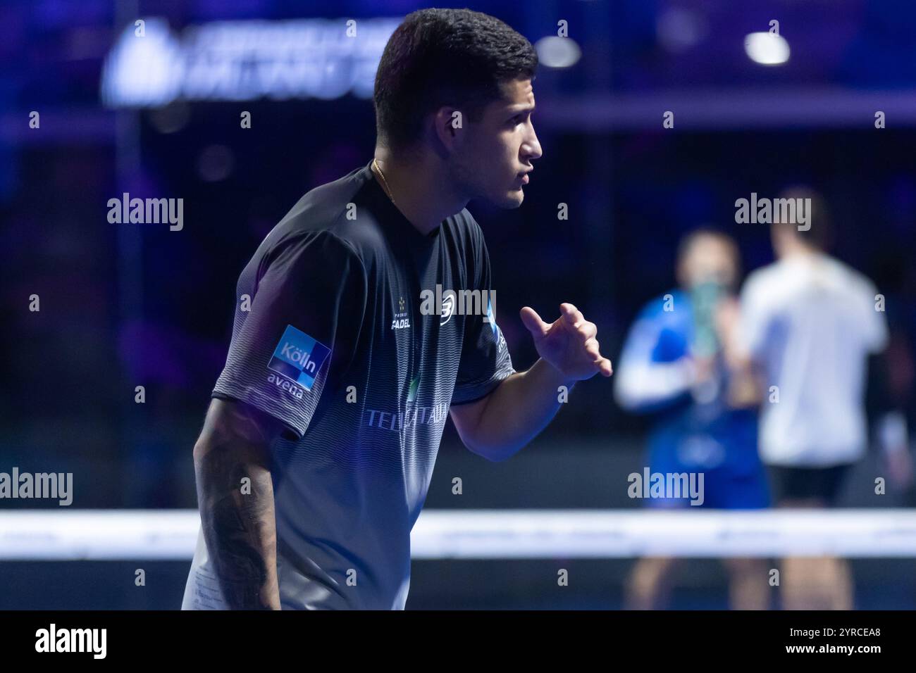 Alejandro Arroyo (ESP) während des Premier Padel Milano P1 in Allian ...