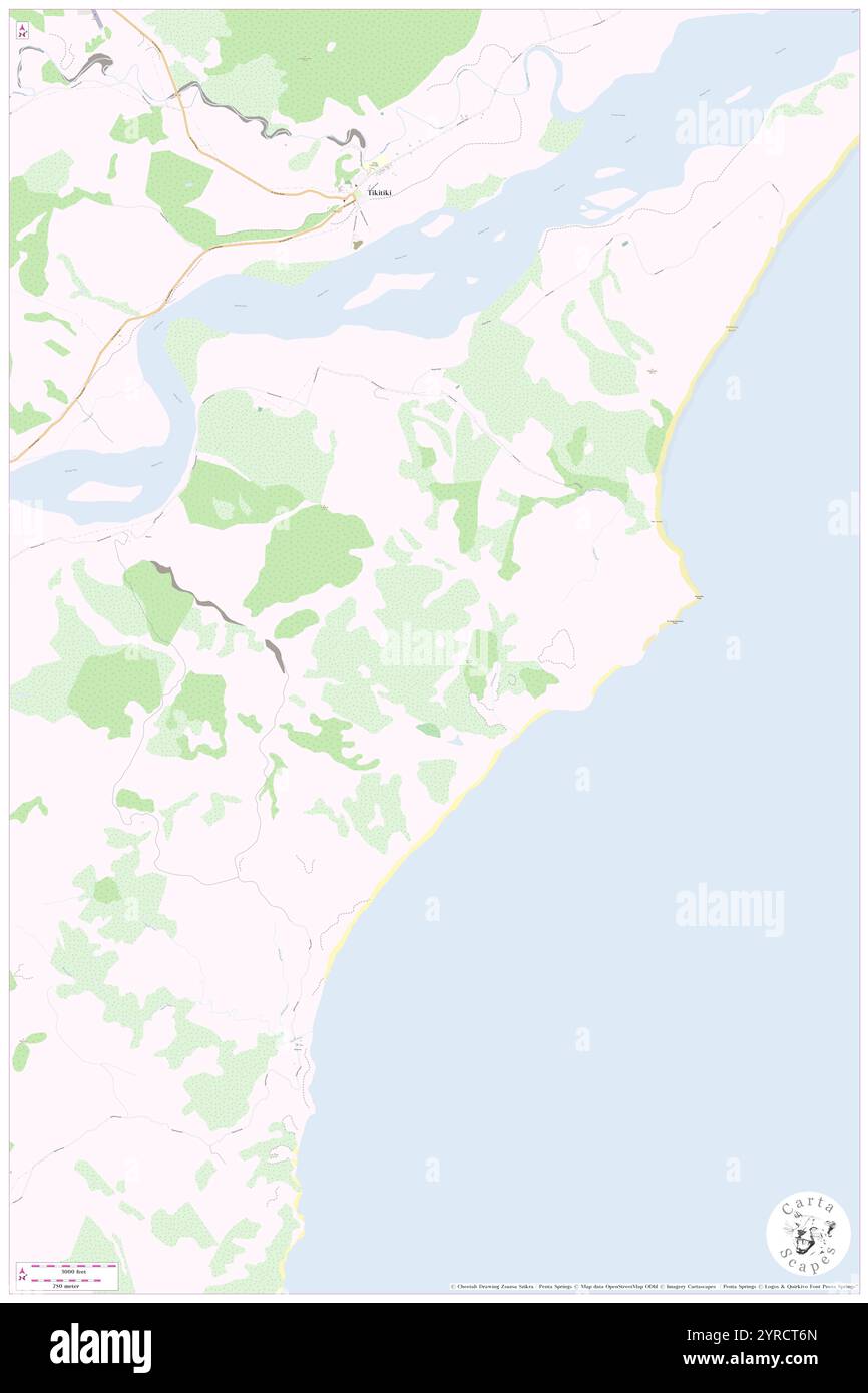 TE Aramoa Stream, , NZ, Neuseeland, Gisborne, s 37 50' 17'', N 178 25' 12'', Karte, Cartascapes ...