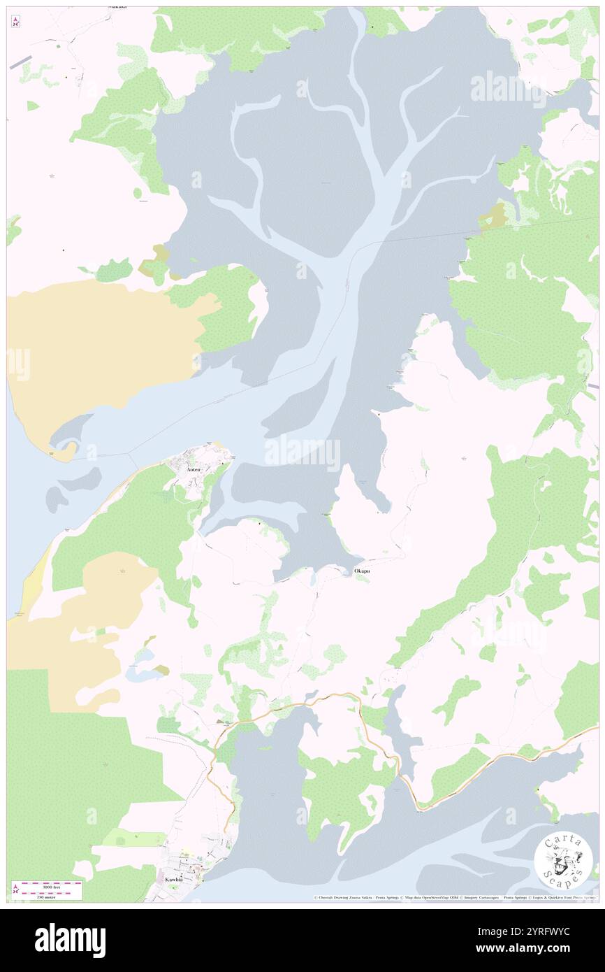 Matakowhai Point, Otorohanga District, Neuseeland, Waikato, s 38 0' 29 ...