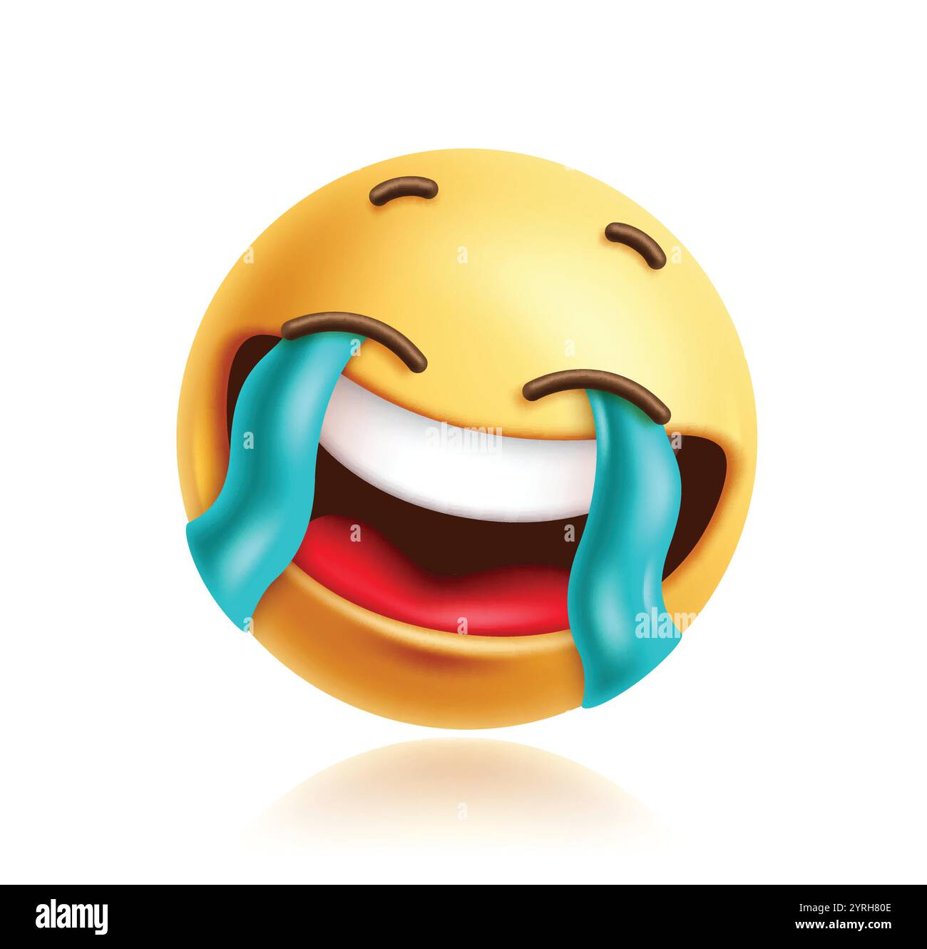 Lachender emoji 3d Stock-Vektorgrafiken kaufen - Alamy