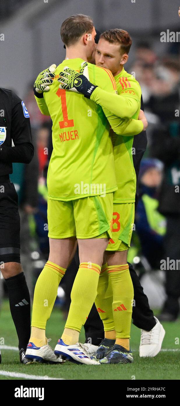 Nach Zweikampf, Aktion foul Notbremse von Torwart Manuel neuer FC ...