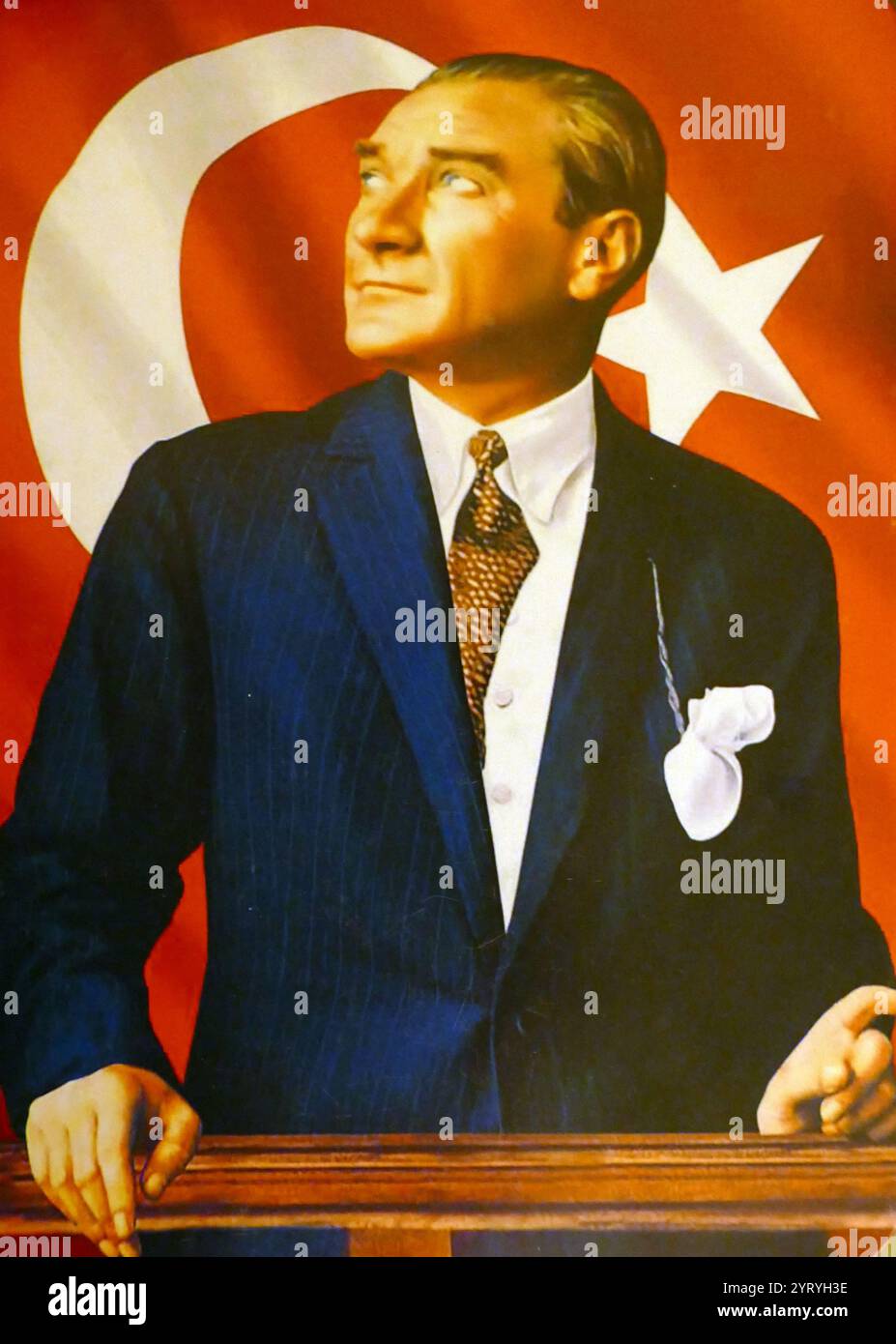 Mustafa Kemal Atatürk (1881–1938); türkischer Armeeoffizier ...