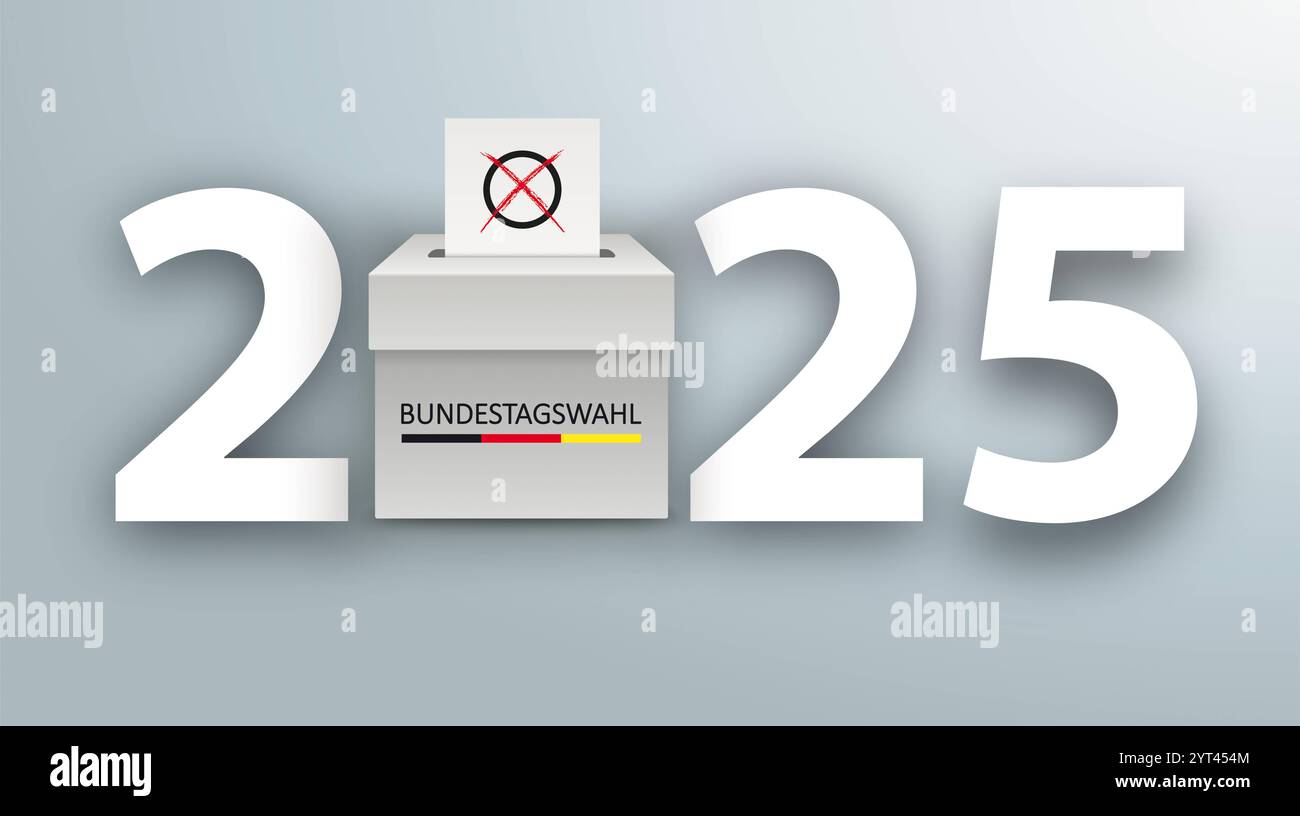2025 Votebox Bundestagswahl Deutscher Text Bundestagswahl 2025 ...