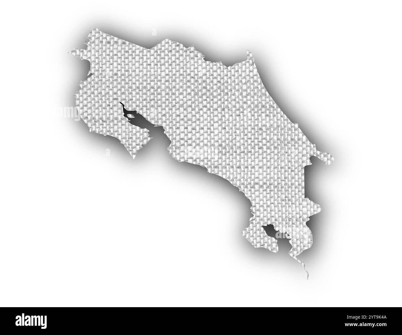 Mapa de costa rica con bandera Schwarzweiß-Stockfotos und -bilder - Alamy