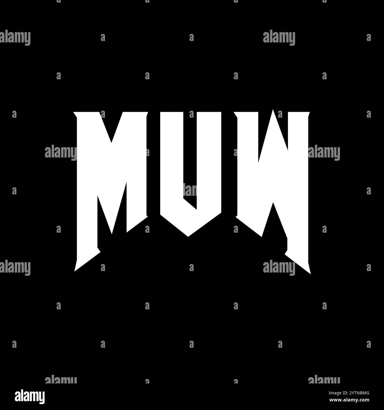 Muw logo design Stock-Vektorgrafiken kaufen - Alamy