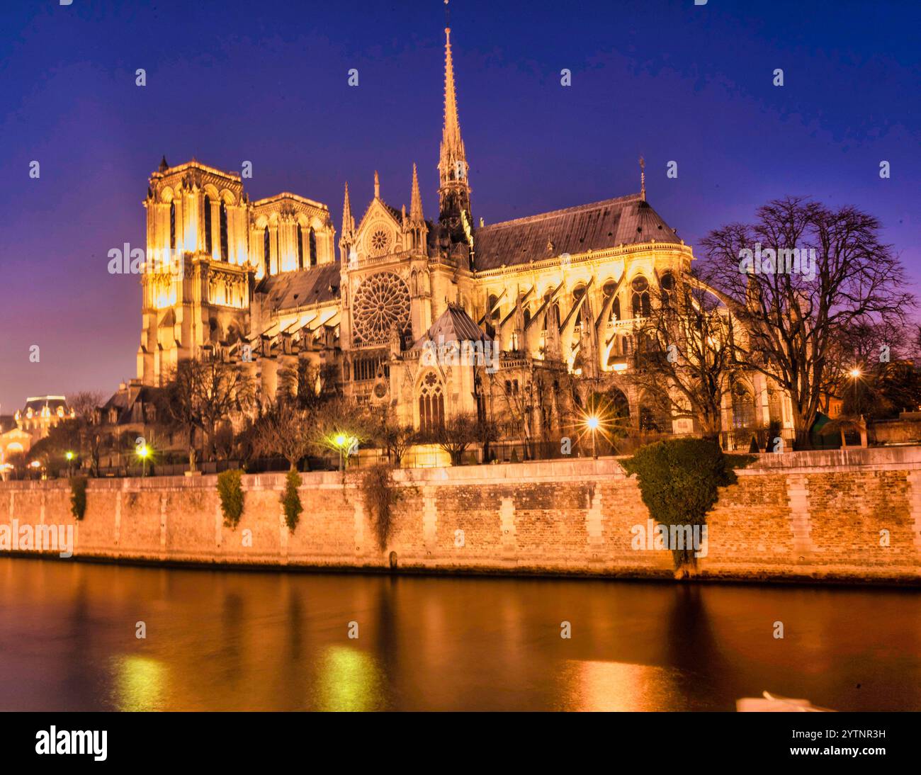 Kathedrale Notre Dame de Paris vor dem Brand, der die Notre Dame am 15 ...