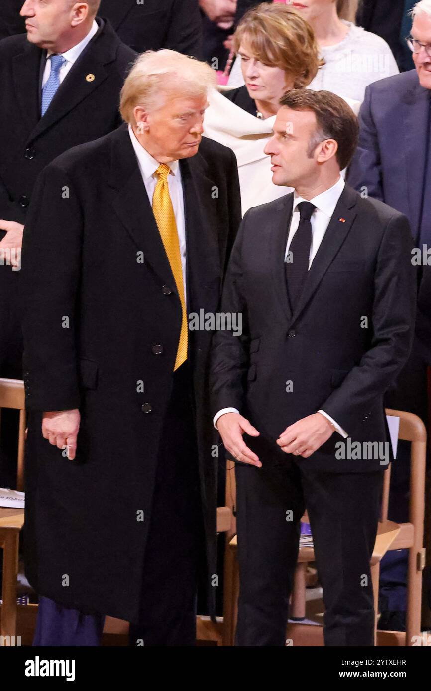 Paris, Frankreich. Dezember 2024. Donald Trump, Emmanuel Macron nahm an der ...