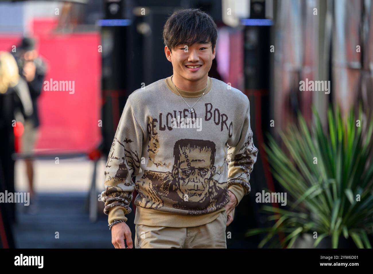 Visa Cash App RB F1 Team driver Yuki Tsunonda, of Japan, enters the ...