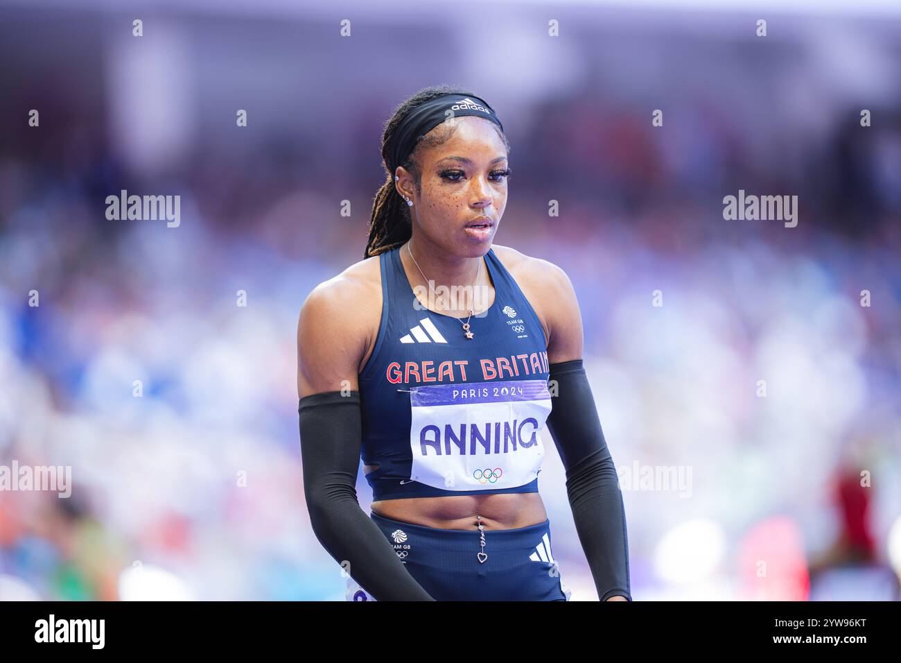 Amber Anning nahm an den 400-Meter-Strecken der Olympischen Spiele 2024 ...