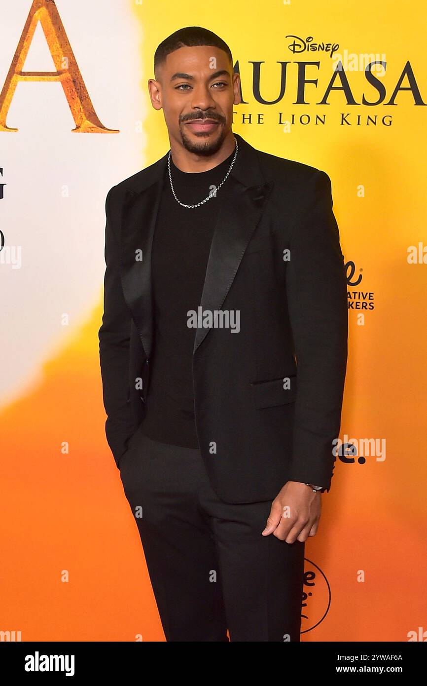 Aaron Pierre bei der Weltpremiere des Kinofilms „Mufasa: Der König der ...
