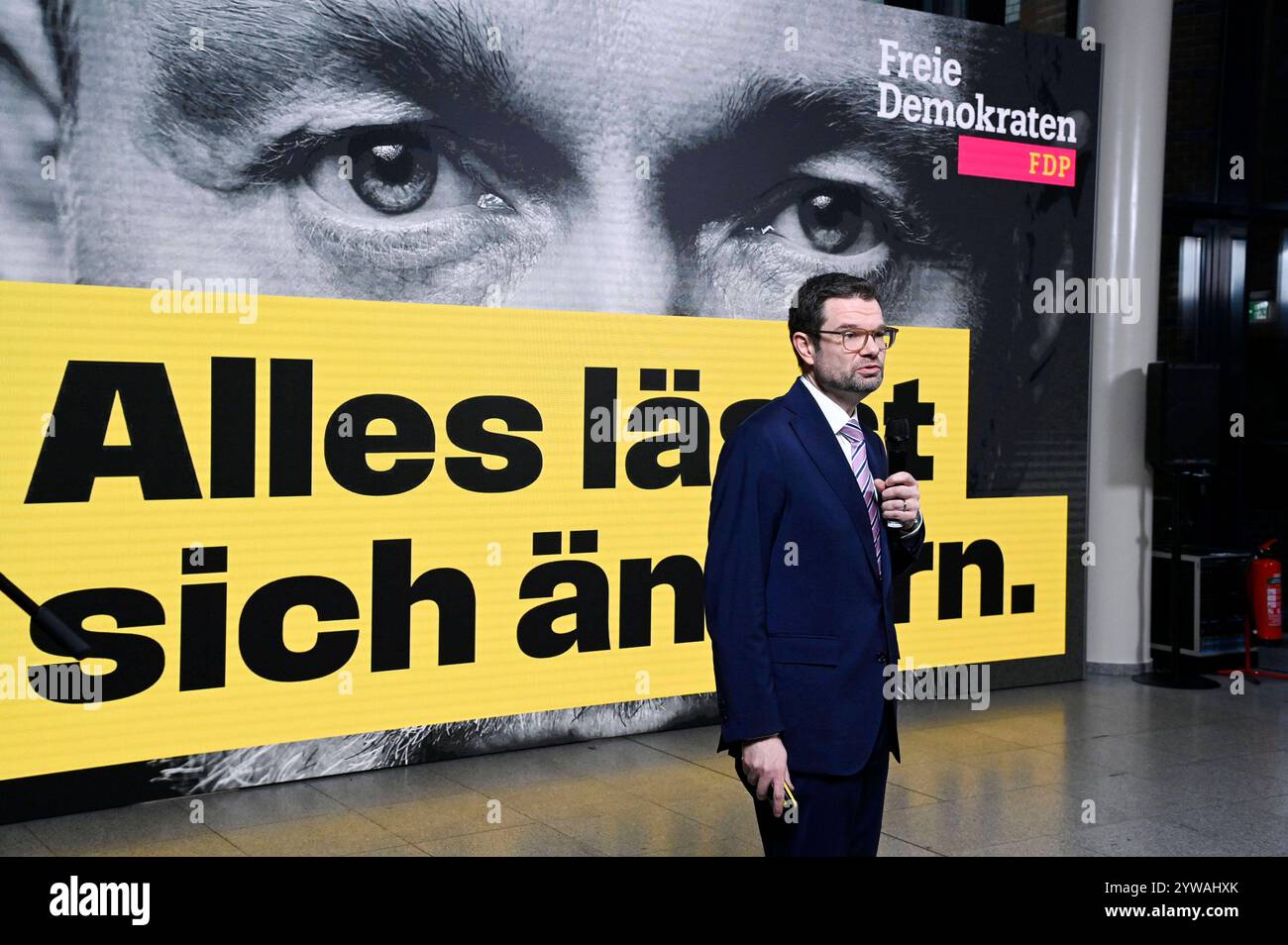 Marco Buschmann bei der Presseskonferenz der FDP zur ...