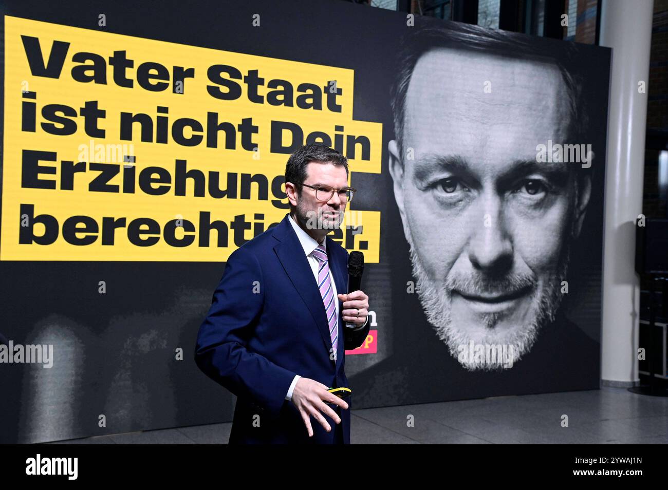 Marco Buschmann bei der Presseskonferenz der FDP zur ...