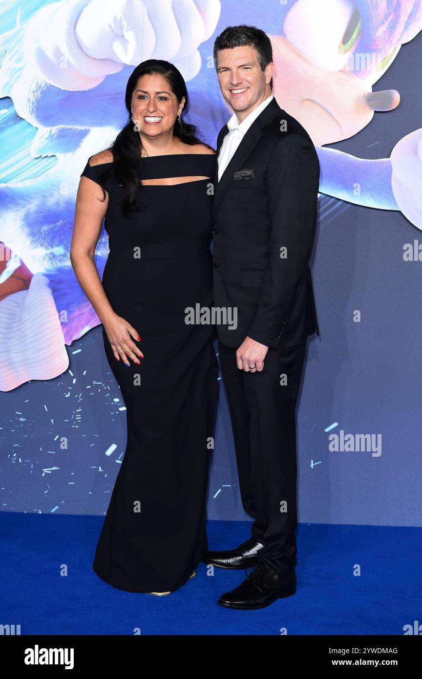 Jeff Fowler mit Ehefrau Joanna Fowler bei der Premiere des Kinofilms ...