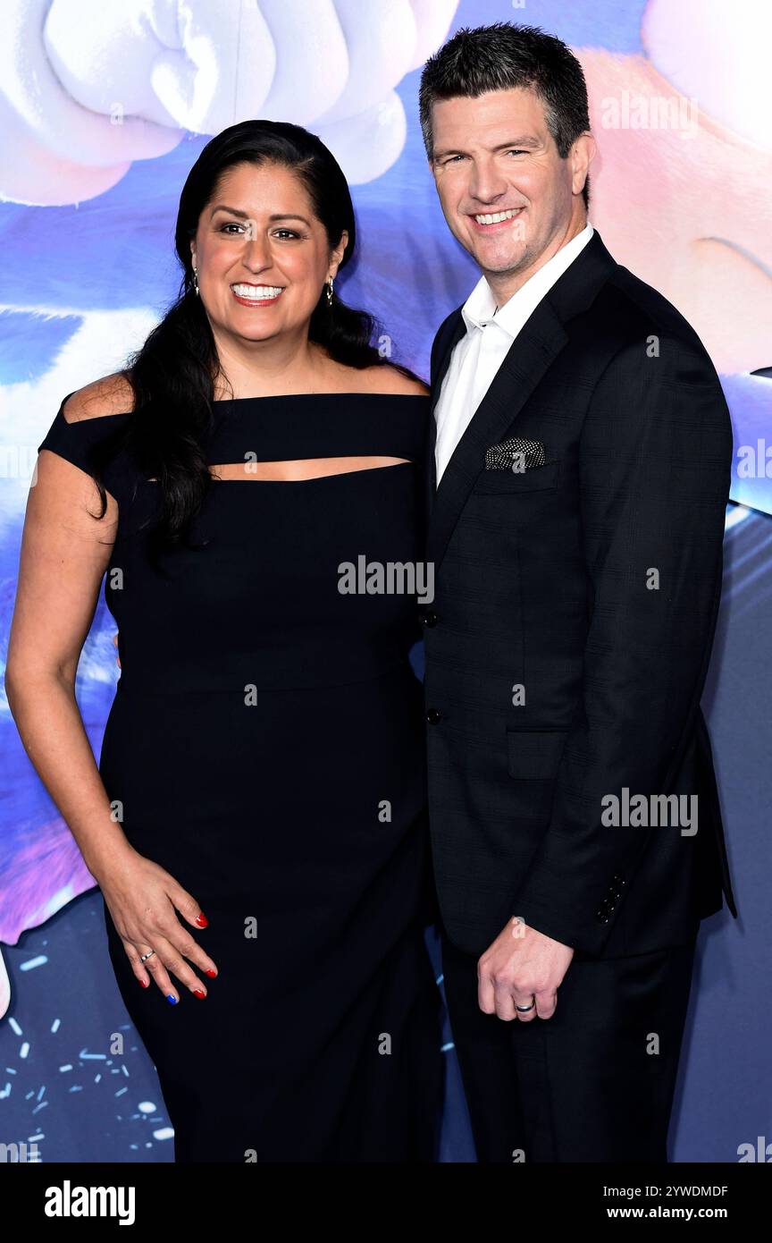 Jeff Fowler mit Ehefrau Joanna Fowler bei der Premiere des Kinofilms ...