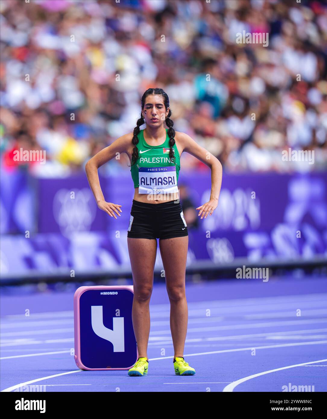 Layla Al-Masri nahm an den 800-Meter-Strecken der Olympischen Spiele ...