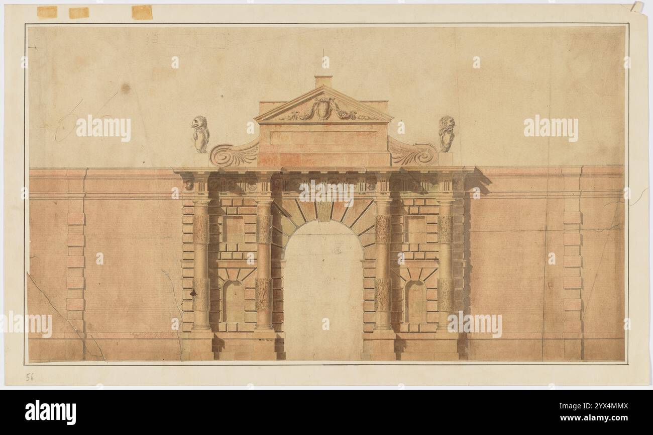Survey drawing of Great Gate, Burlington House, Piccadilly, Westminster ...