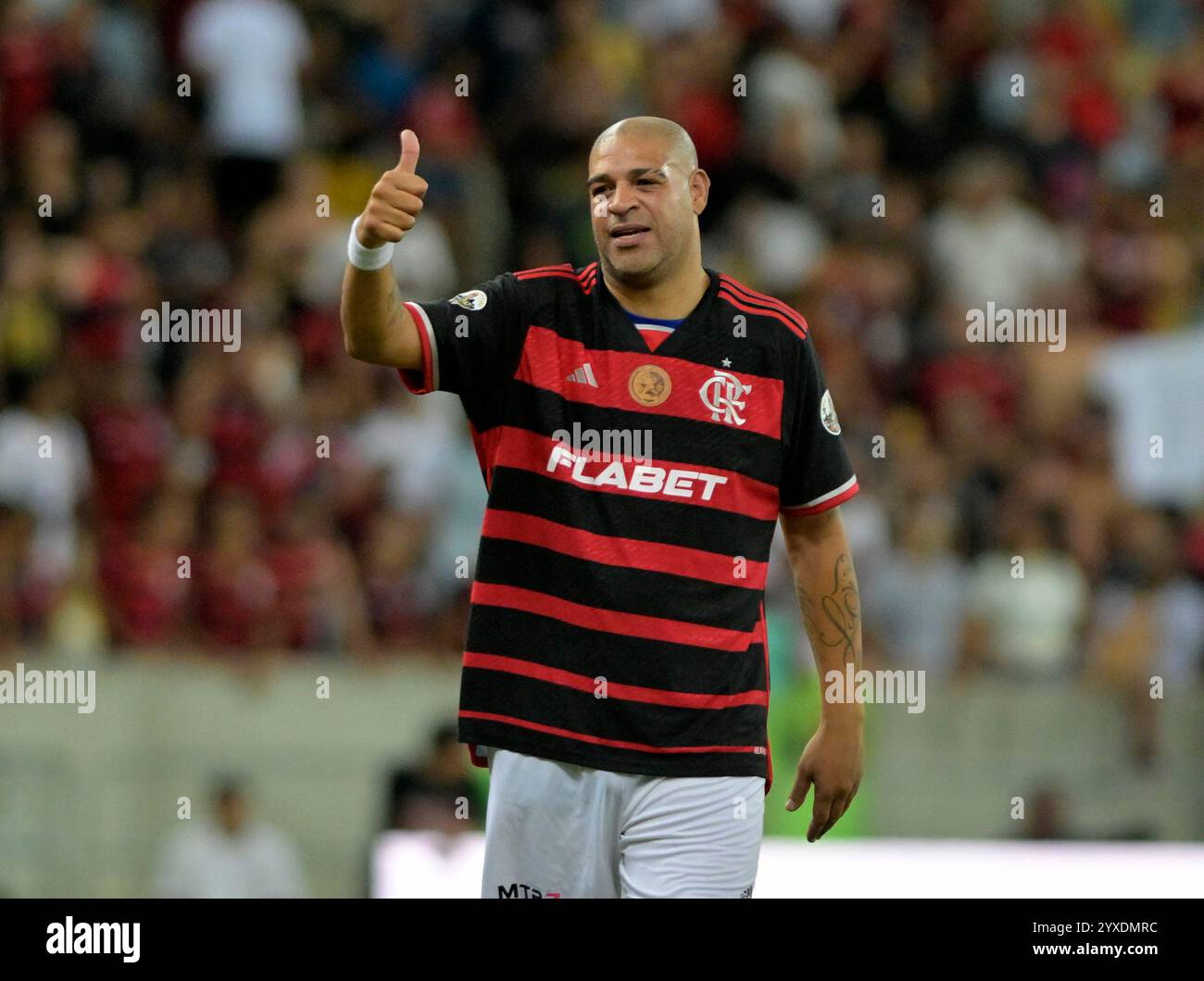 Rio de Janeiro-Brasilien, 15. Dezember 2024, Abschied von Fußballspieler Adriano Imperador im ...