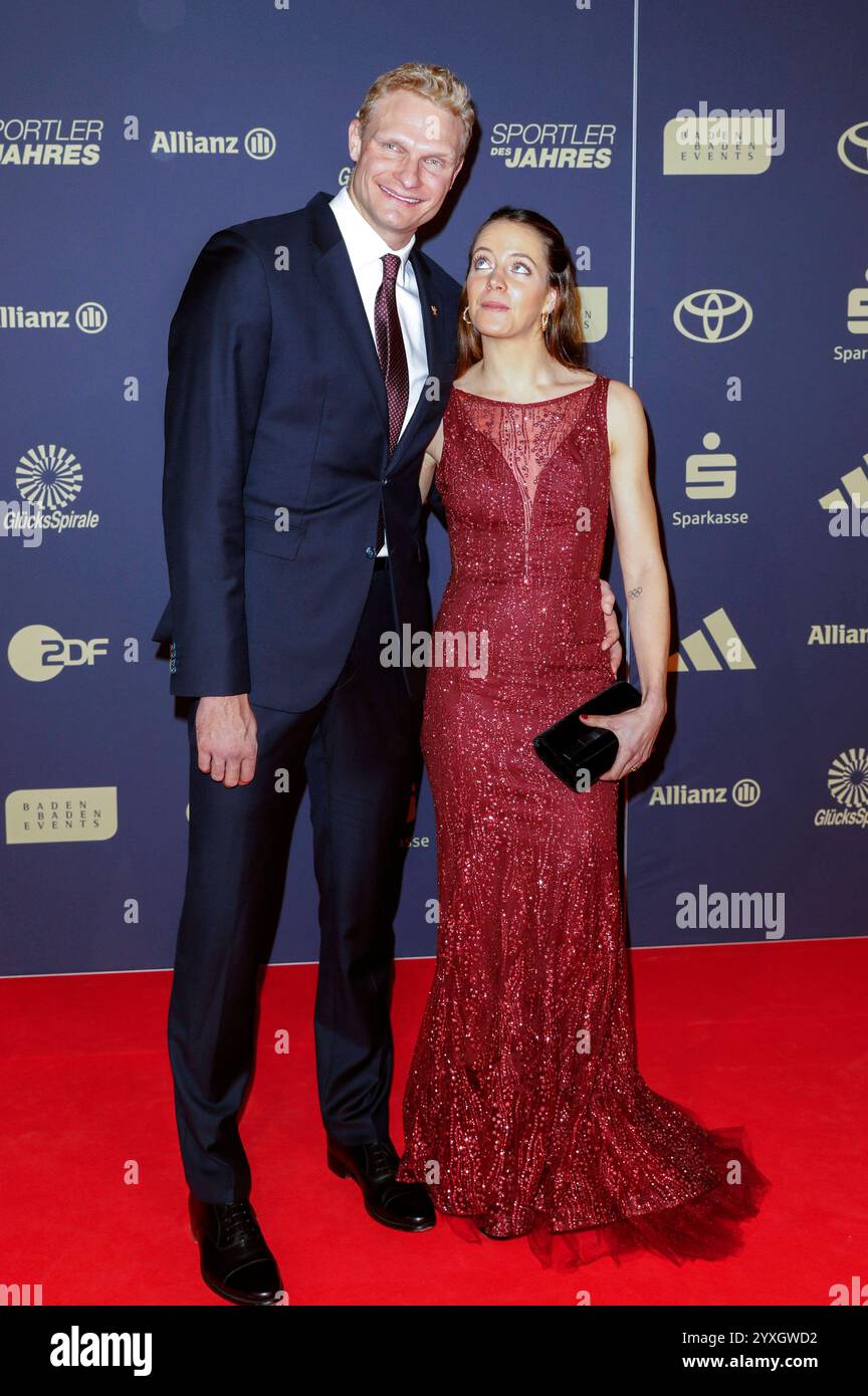 Oliver Zeidler mit Freundin Sofia Meakin bei der 77. Sportler des ...