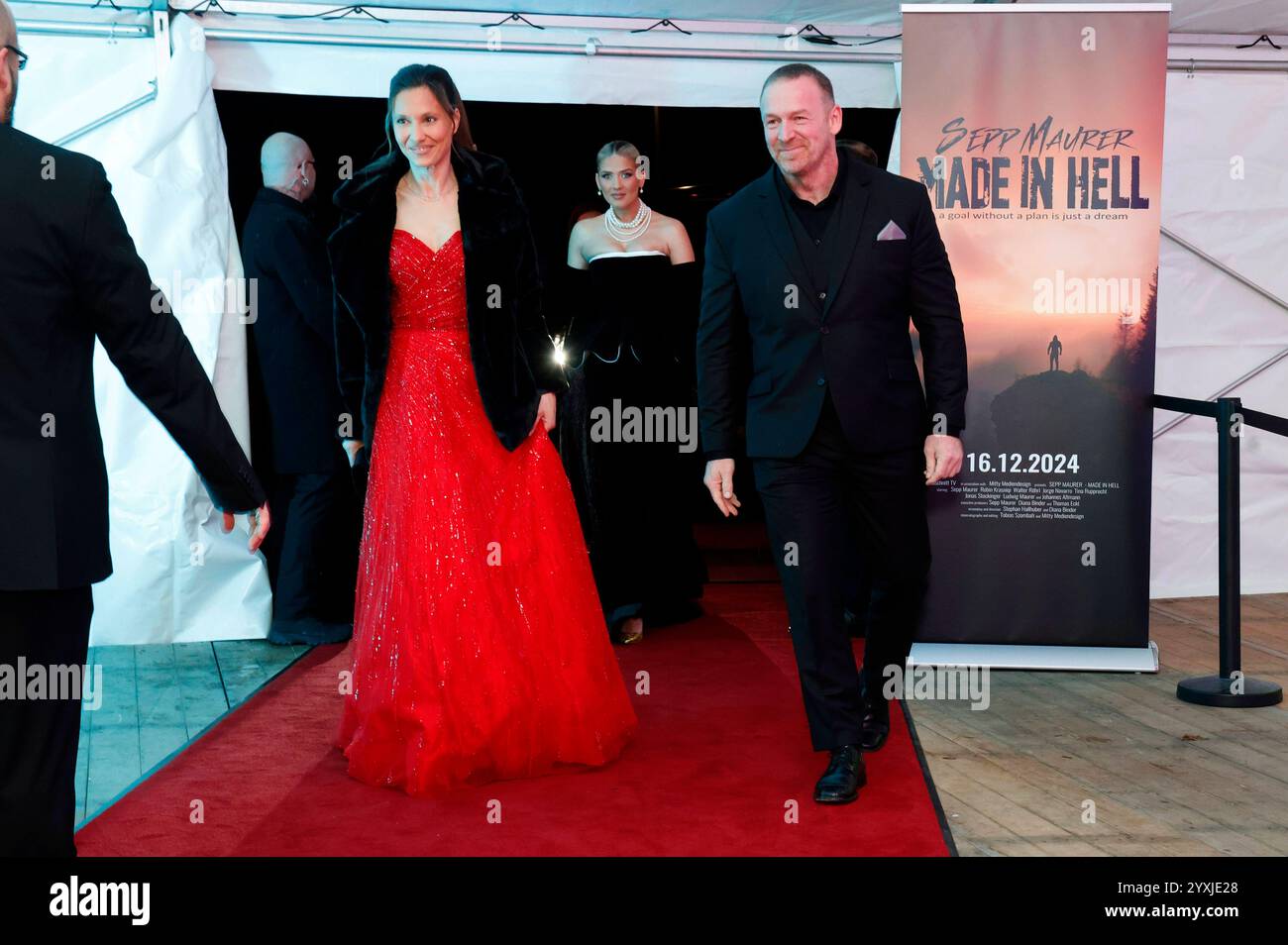 Jasmin Rank und Sepp Maurer bei der Premiere des Dokumentarfilms Sepp Maurer - Made in Hell im ...