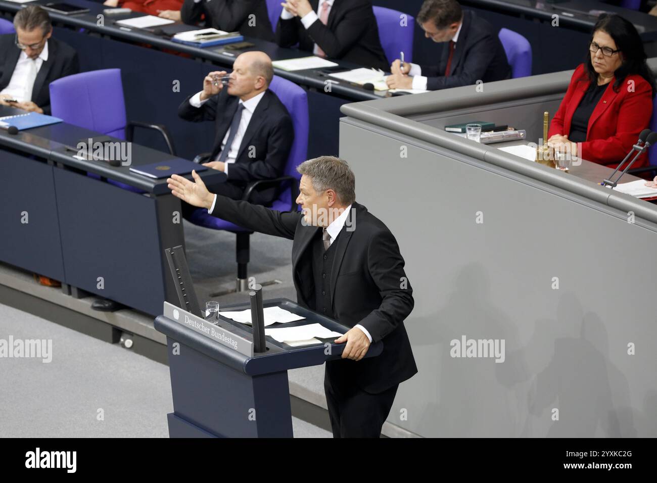 Berlin, Deutschland, 16. Dezember 2024. Bundeswirtschaftsminister Dr ...