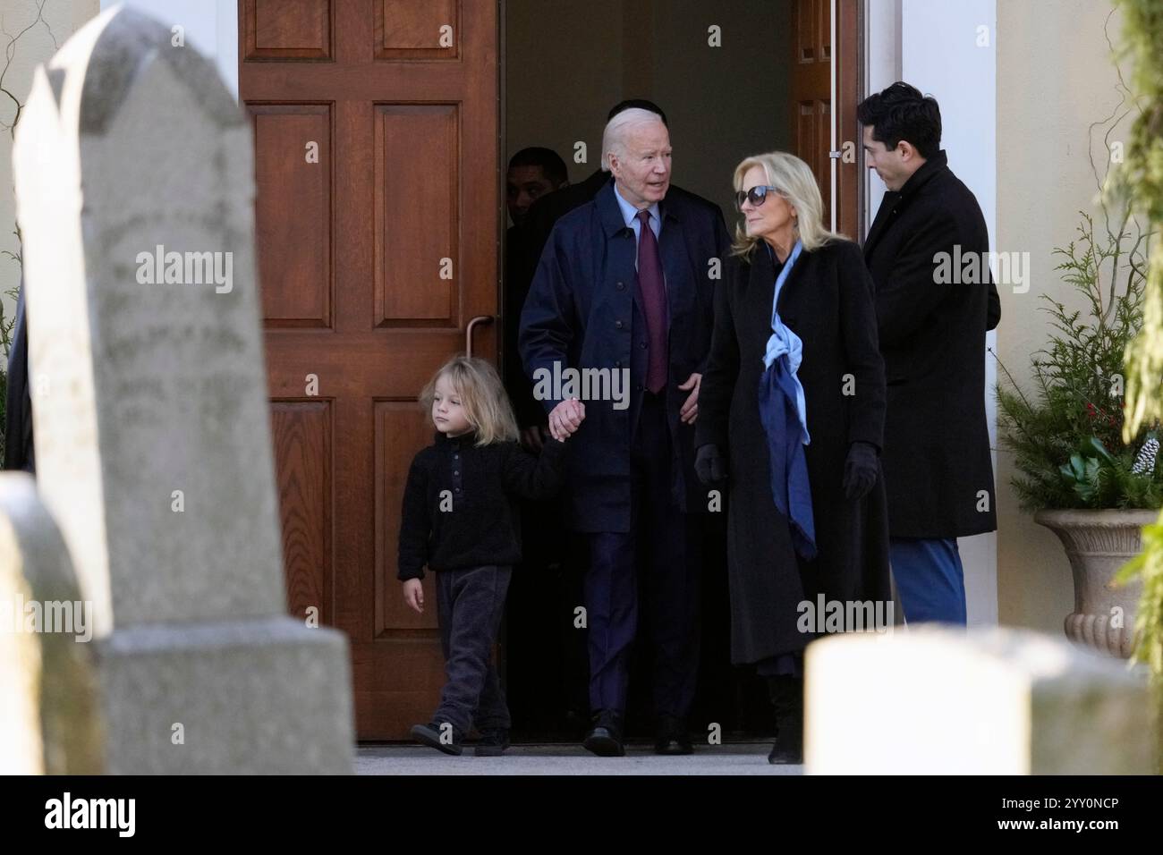 President Joe Biden, first lady Jill Biden and grandson Beau Biden step ...
