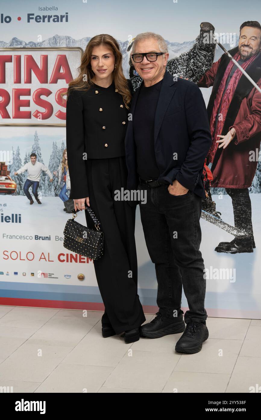 Rom, Italien, 19. Dezember 2024 - Marco Marzocca mit Agata Samperi ...
