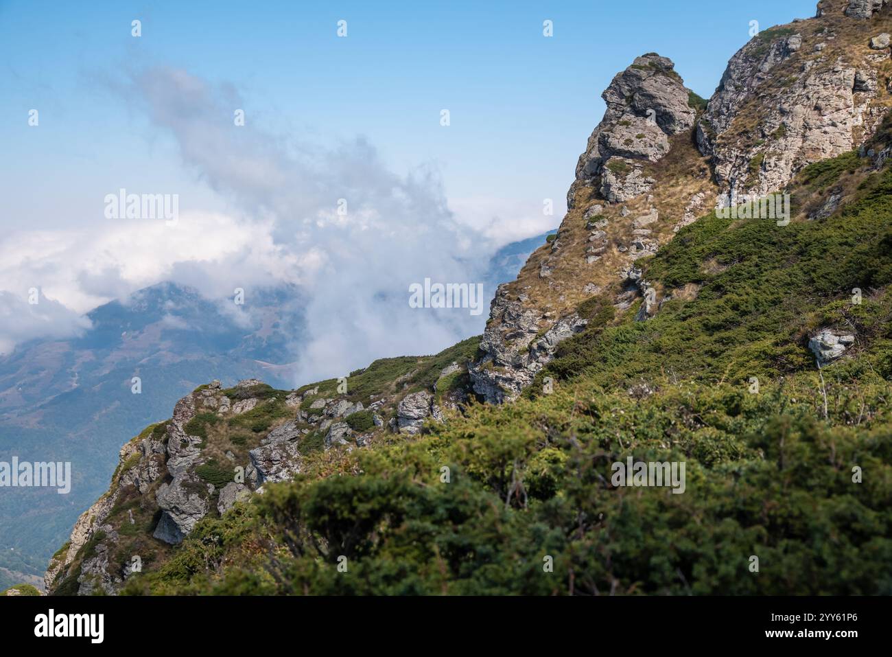 Blick vom Gipfel des Babin zub (der Zahn des Großmathers) auf den Alten ...