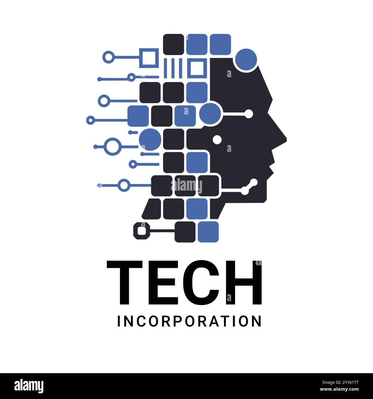 Dieses tech logo Stock-Vektorgrafiken kaufen - Alamy