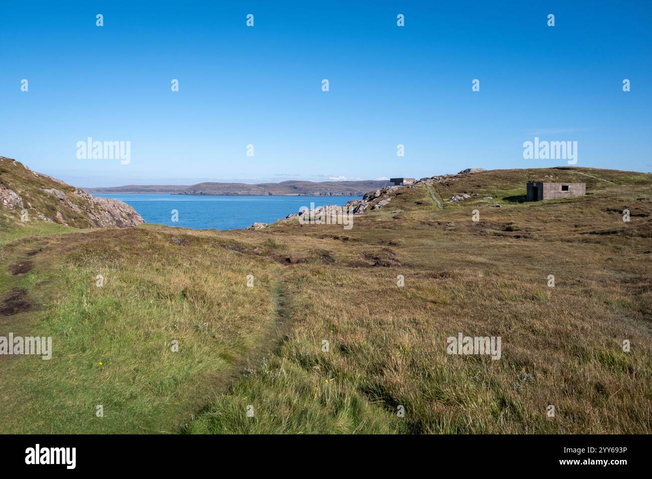 WW11, WW2, Aussichtspunkte in Rubha Nan Sasan, Cove Battery, Loch Ewe ...
