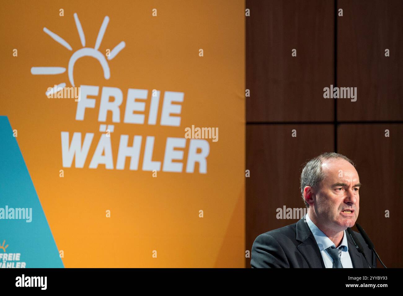 Amberg, Deutschland. Dezember 2024. Hubert Aiwanger, Vorsitzender des ...