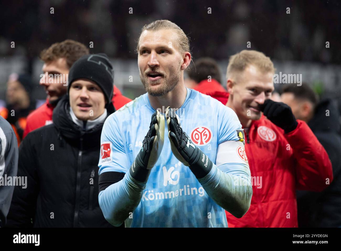 Schlussjubel Mainz, Torwart Robin ZENTNER MZ,Jubel, jubeln, Freude ...