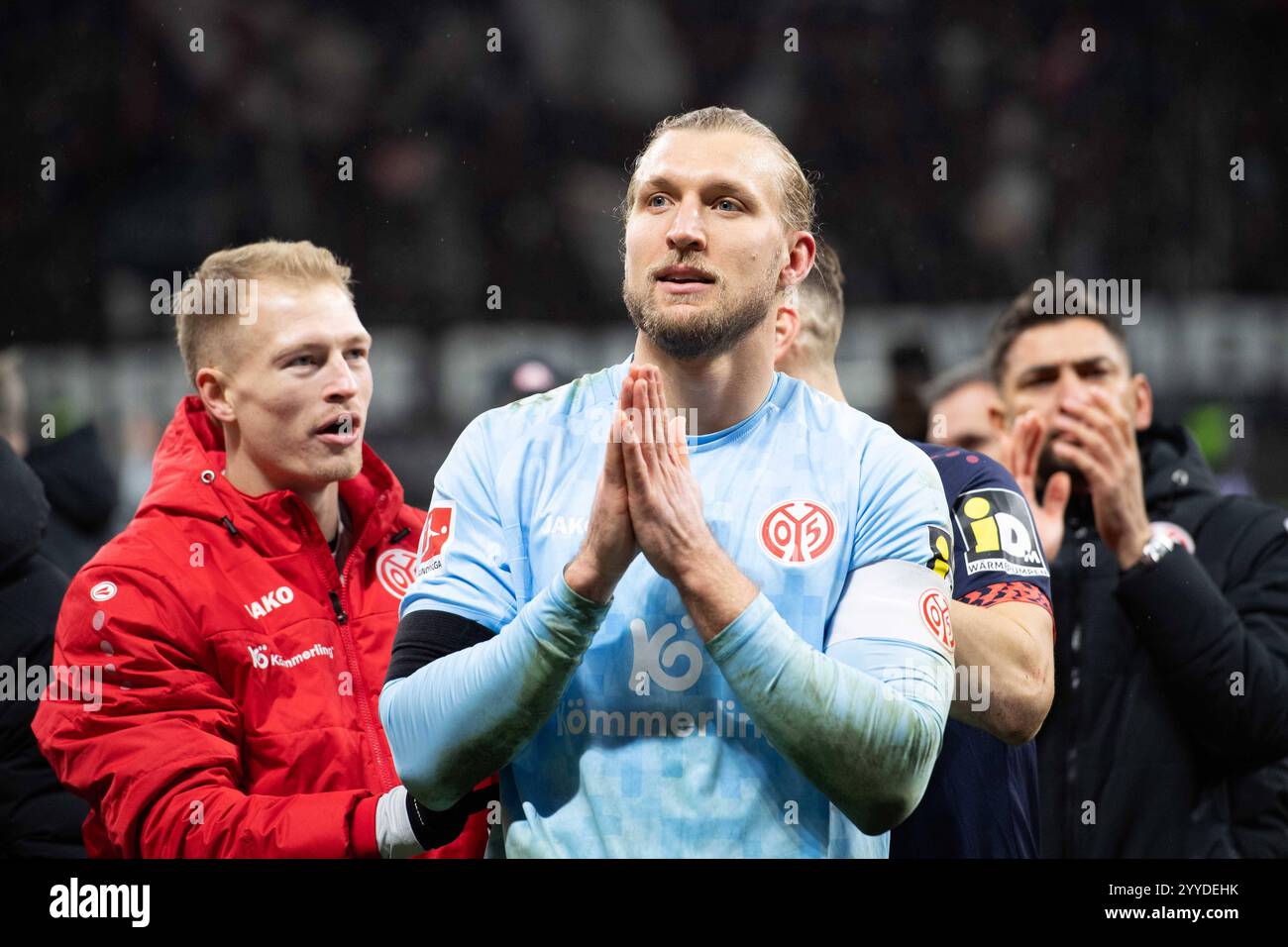 Schlussjubel Mainz, Torwart Robin ZENTNER MZ,Jubel, jubeln, Freude ...