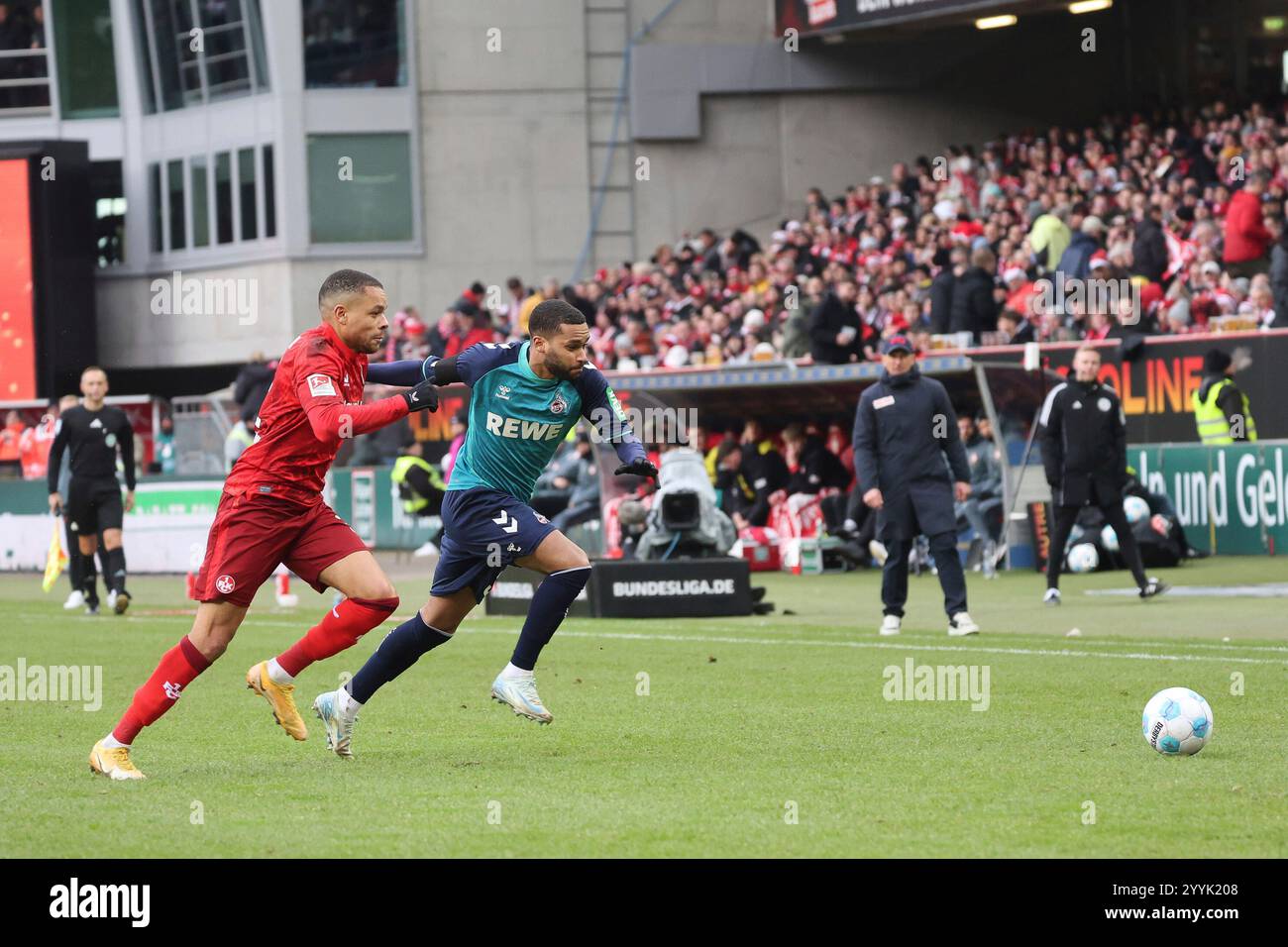 Linton Maina (Köln #37), GER, 1. FC Kaiserslautern vs. 1. FC Köln , 2. Fussball-Bundesliga, 17 ...
